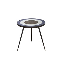 Small Blue Side Table - Copenhagen Imports
